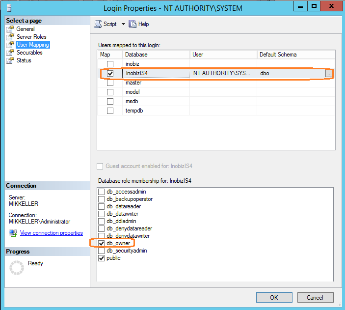 Database for SQL server 2012, 2014 and 2016 – Inobiz
